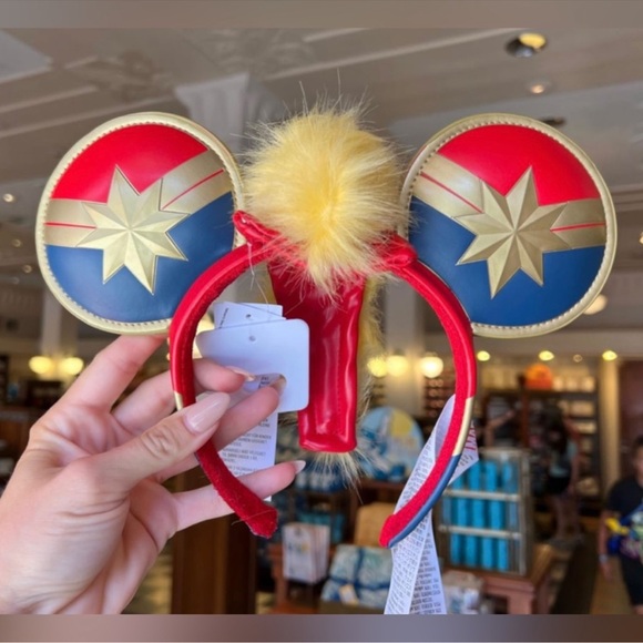 Disney | Accessories | Disneys Captain Marvel Mickey Mouse Ears ...